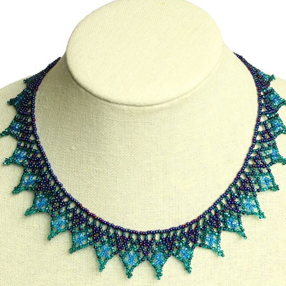 Enchanted | Jewelry | Czech Bead Shades Of Blue 7 N | Poshmark